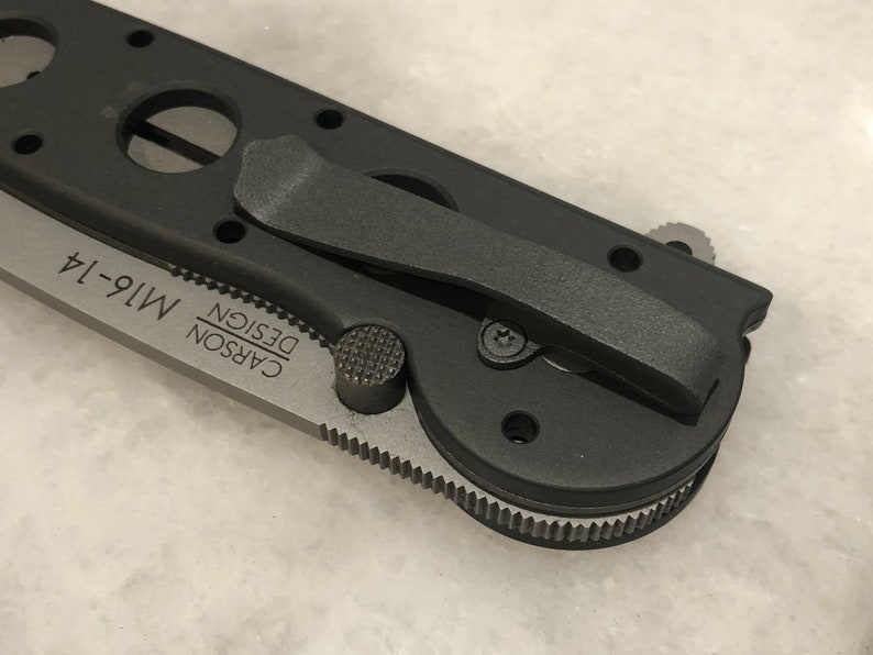 Gray Titanium Deep Carry Pocket Clip for CRKT M16-14 and - Etsy