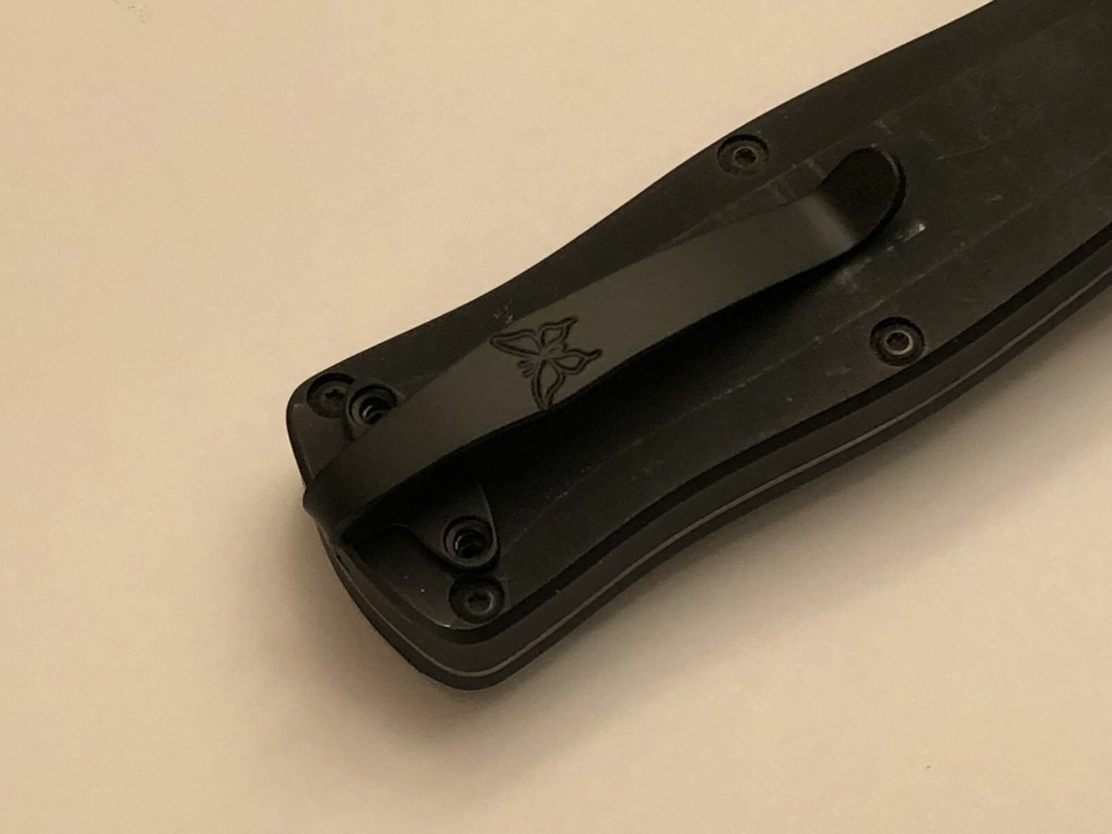 Matte Black Titanium Deep Pocket Clip for Benchmade Infidel 3300 3350 ...
