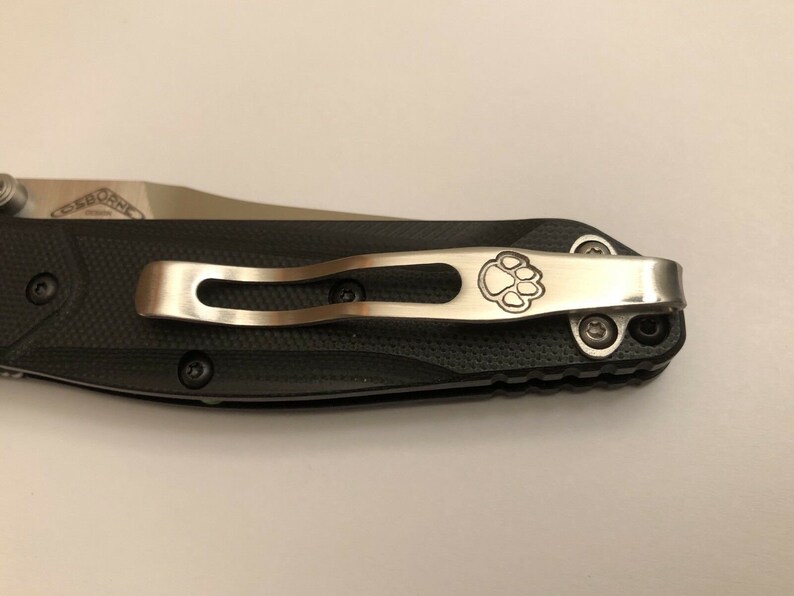 Satin Titanium Deep Pocket Clip Made for Benchmade Osborne 940 - Etsy