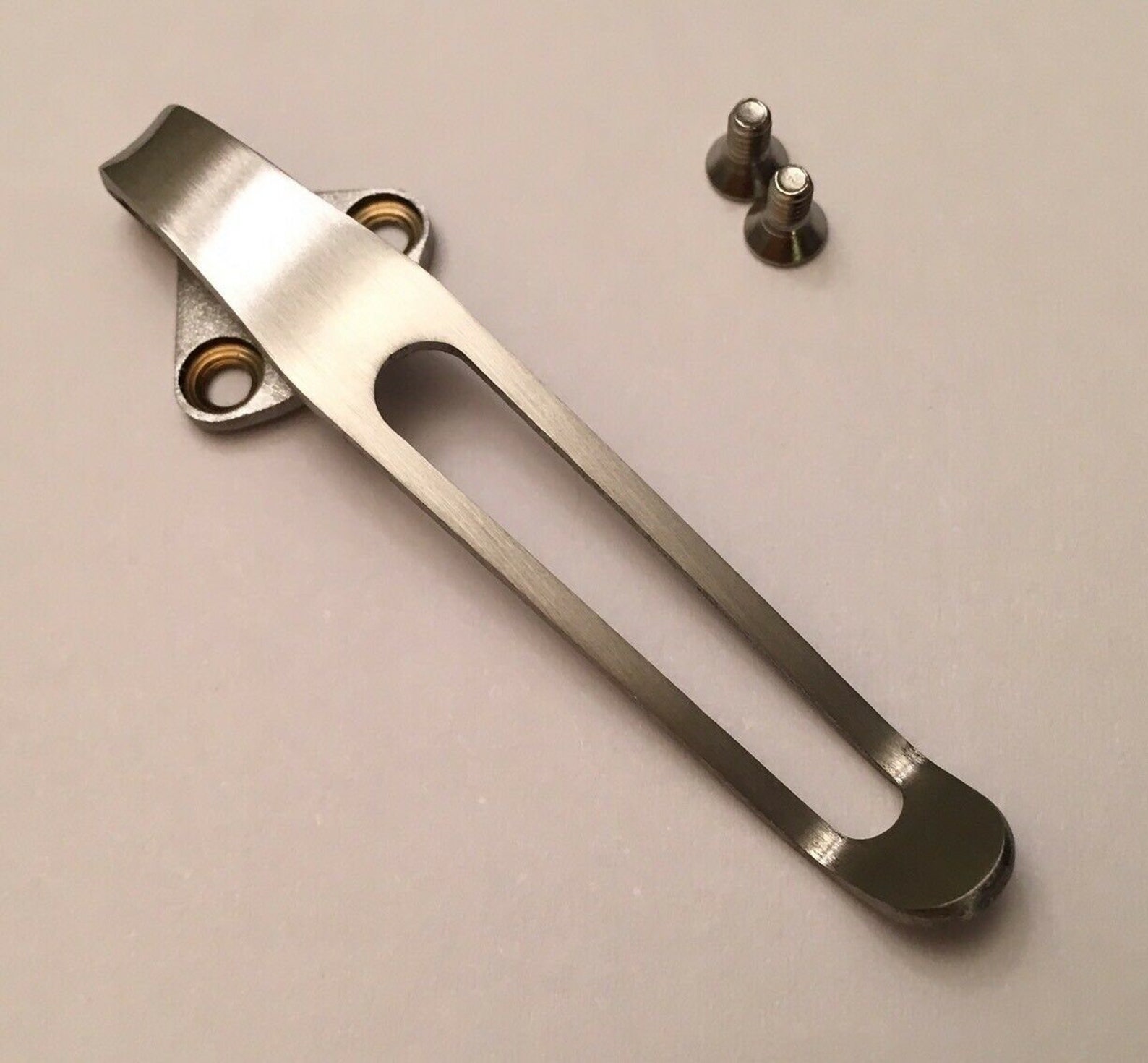 Titanium Deep Pocket Clip for Spyderco Native 5 FRN Lightweight C41SBK5 ...