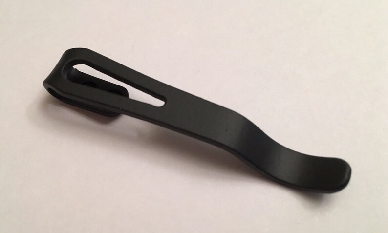 Black Titanium Deep Pocket Clip Custom Made to Fit Benchmade Emissary ...