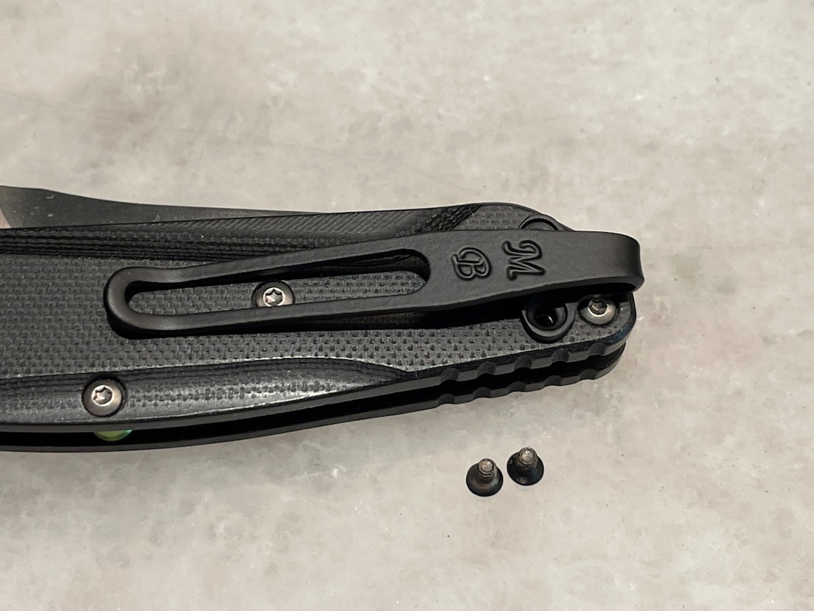 Black Titanium Deep Carry Pocket Clip for Benchmade Osborne - Etsy