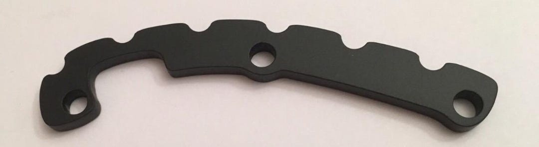 Black Titanium Back Spacer for Spyderco Tenacious C122GS C122GPBL ...