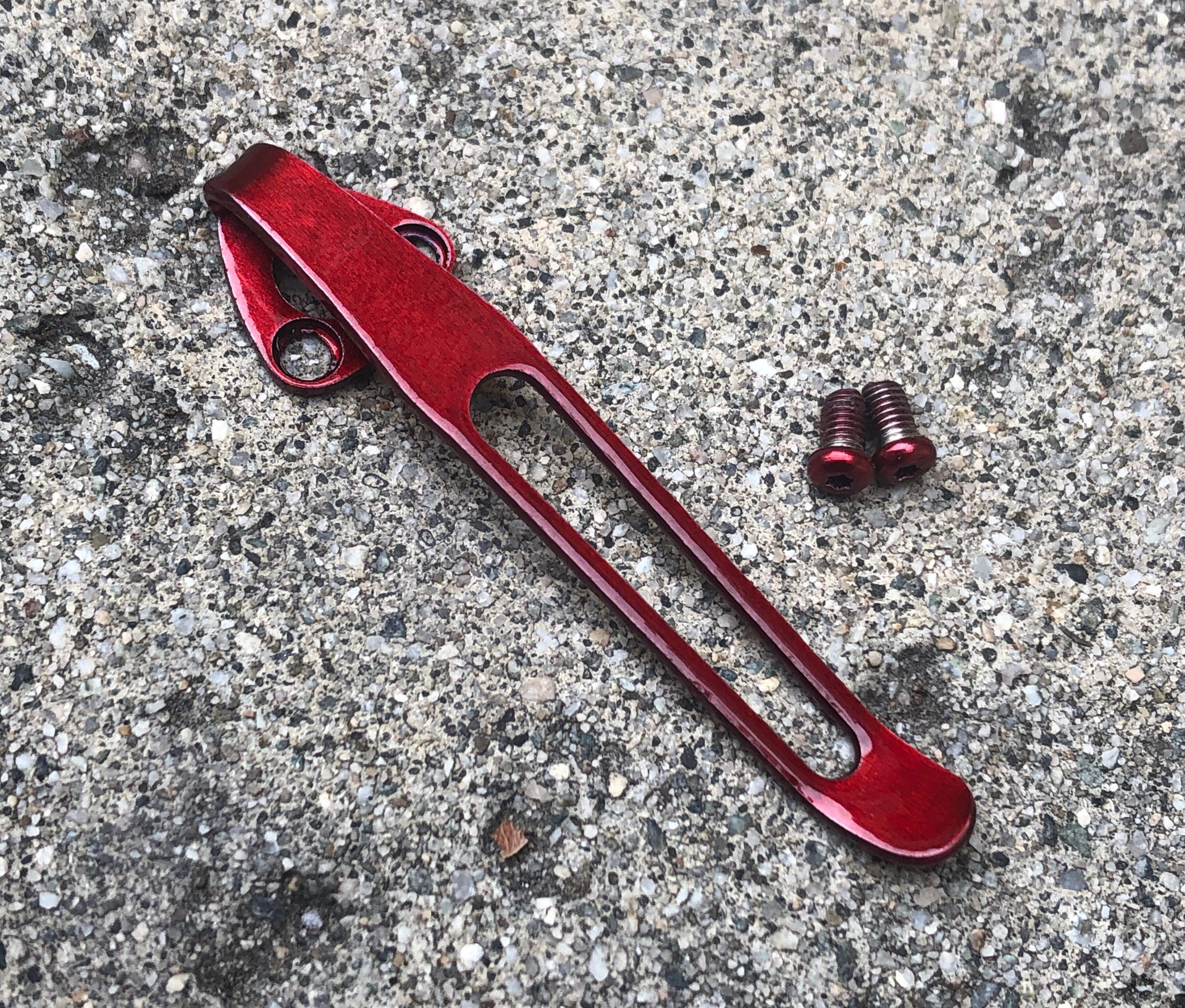 Red Titanium Deep Carry Clip for Spyderco Tenacious - Etsy