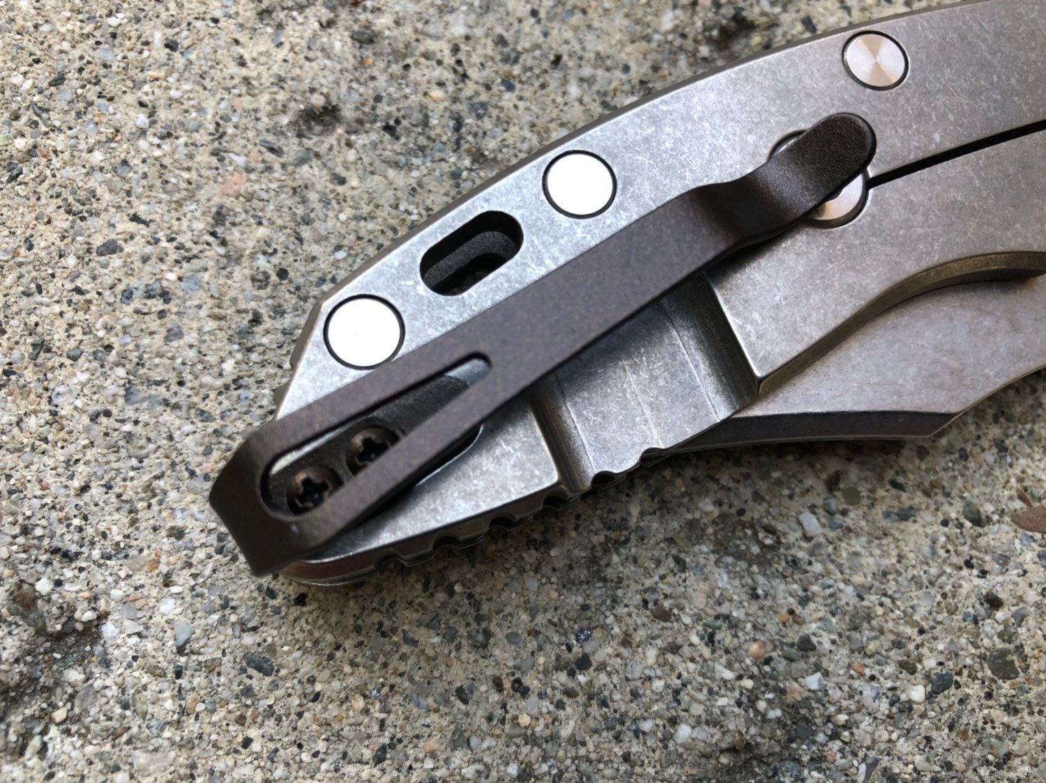 Dark Vintage Bronze Titanium Deep Carry Pocket Clip Made for - Etsy