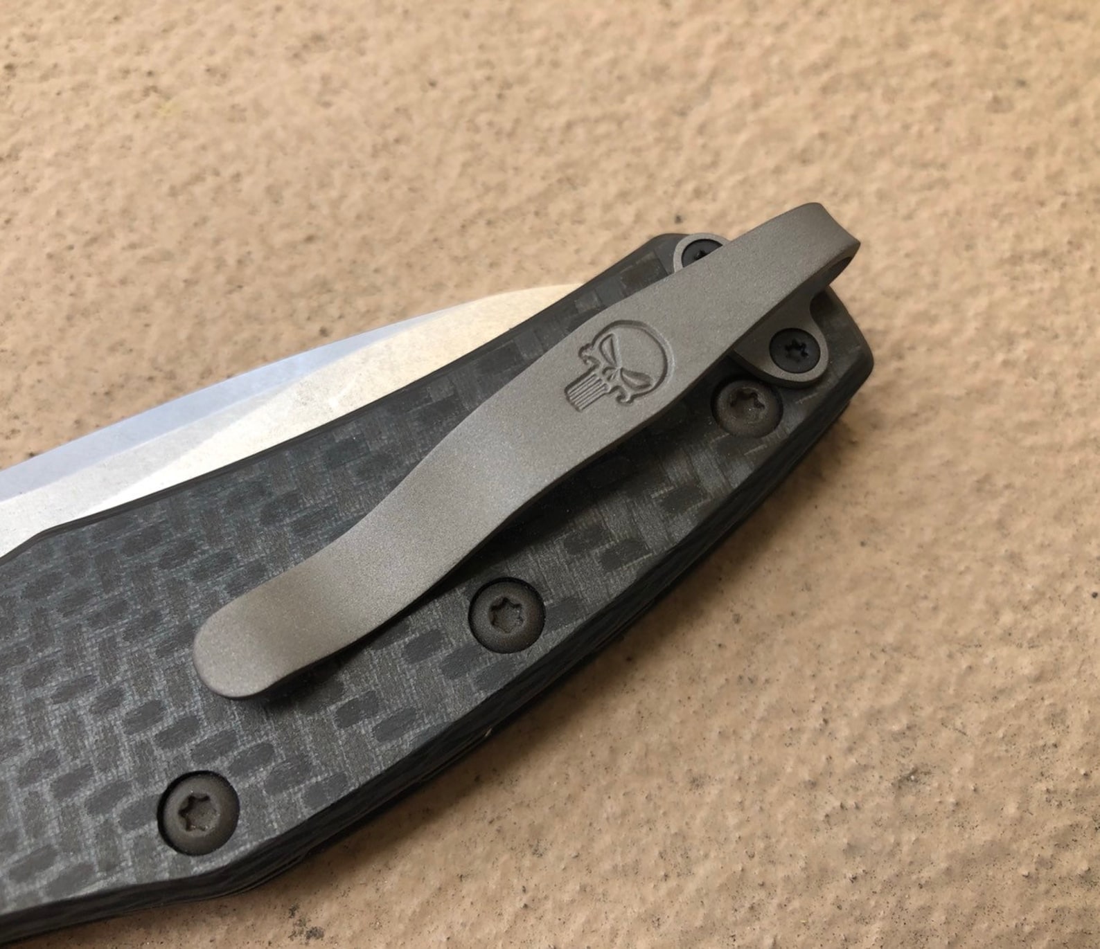 Gray Titanium Pocket Clip for Zero Tolerance Knife ZT0770 | Etsy