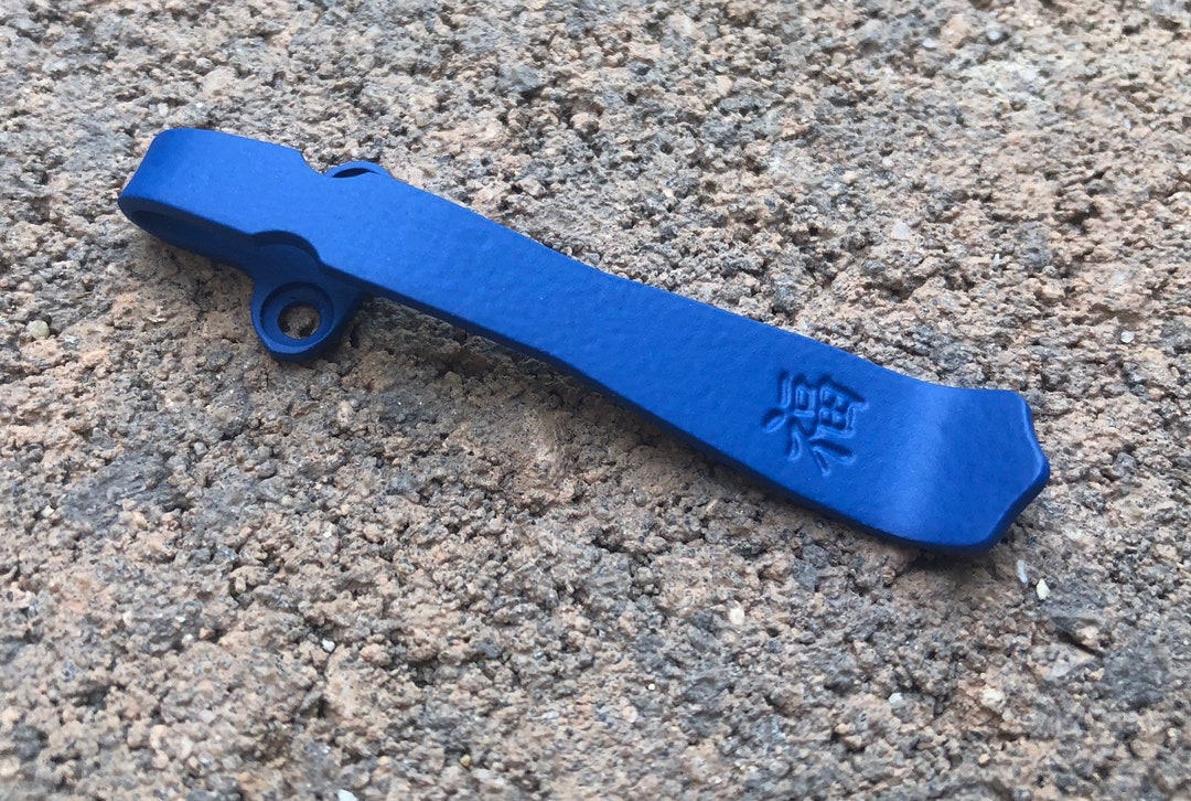 Matte Blue Titanium Deep Carry Pocket Clip Made for Benchmade Contego ...