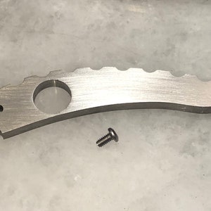 Satin Finish Titanium Back Spacer for Spyderco Manix 2 G10 Folder Knife ...