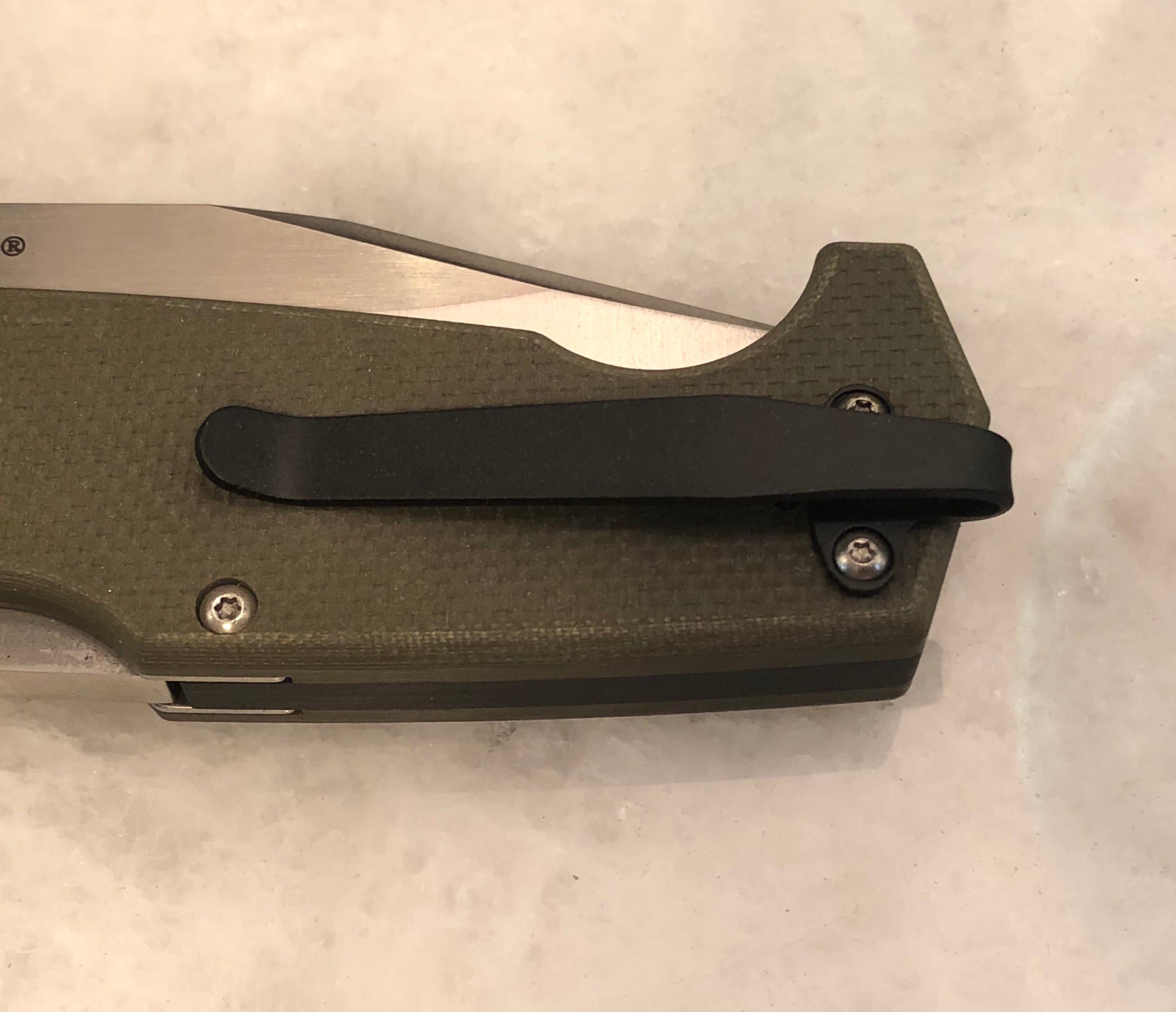 Black Titanium Deep Carry Pocket Clip for Cold Steel 62L SR1 Folder SR1 ...