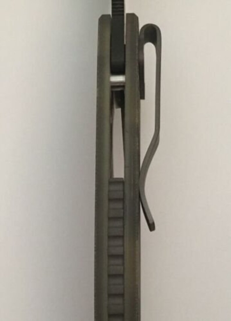 Flat Gray Titanium Back Spacer and Pocket Clip Set For | Etsy