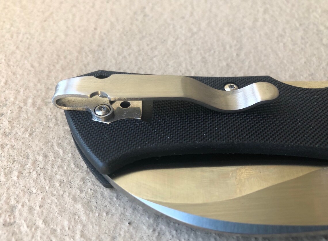 Satin Titanium Deep Carry Pocket Clip for Cold Steel Black - Etsy