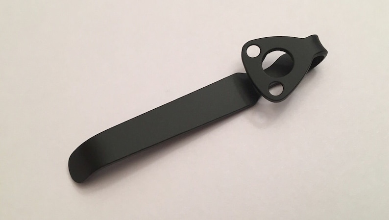 Black Titanium Back Spacer & Pocket Clip Set for Spyderco - Etsy