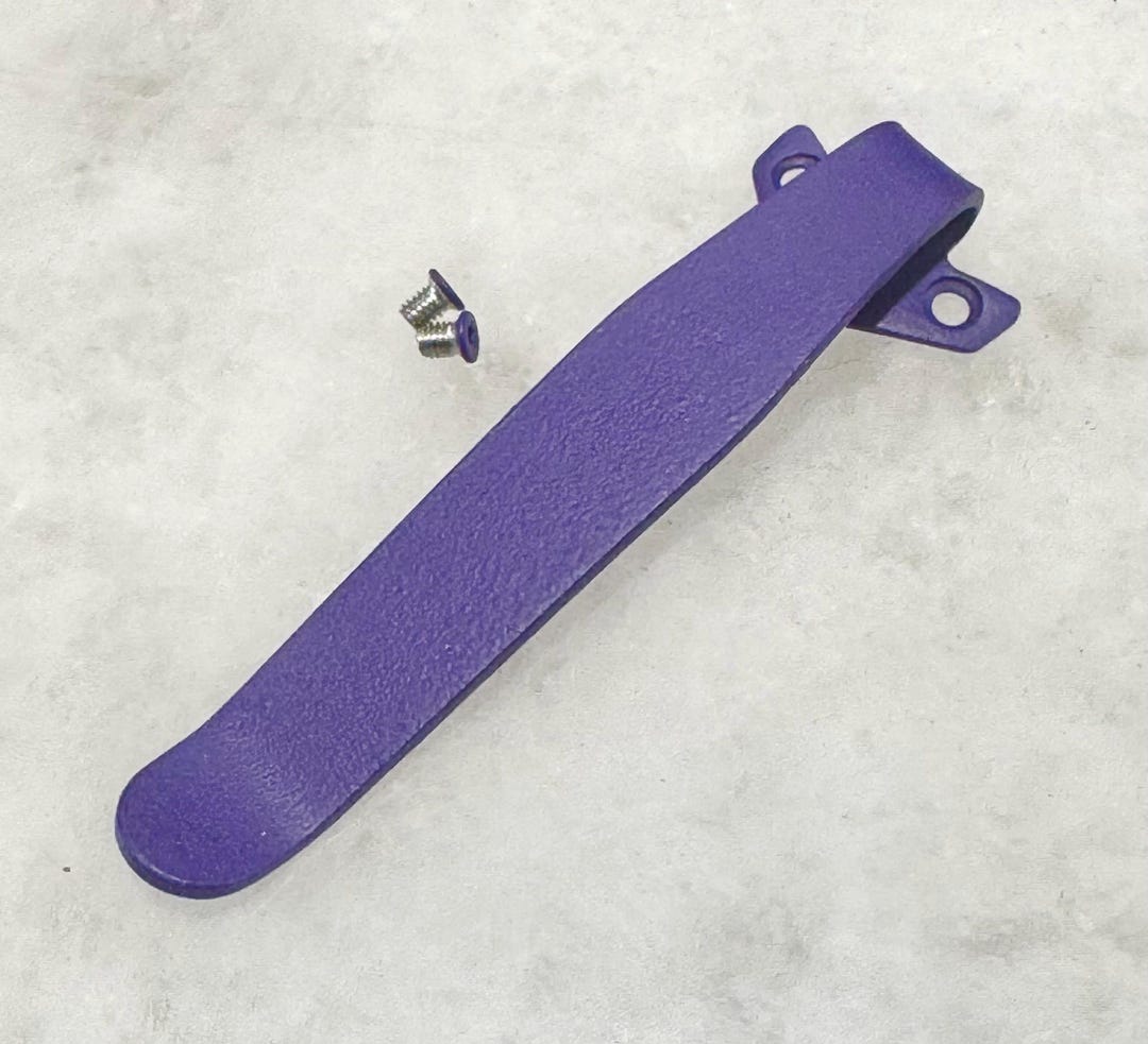 Flat Purple Titanium Deep Carry Pocket Clip for Olight Arkfeld Ultra ...