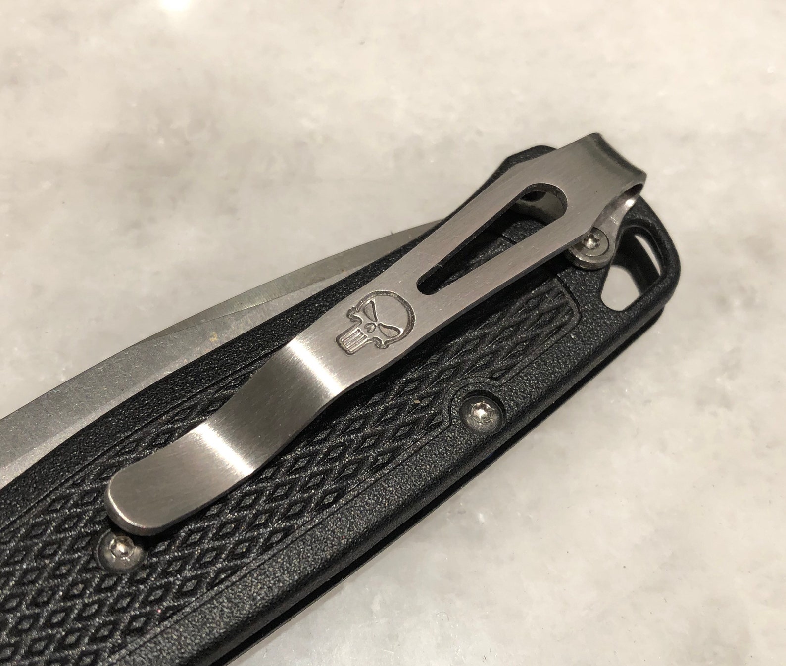 Satin Titanium Deep Carry Pocket Clip for Benchmade Bugout 535 - Etsy