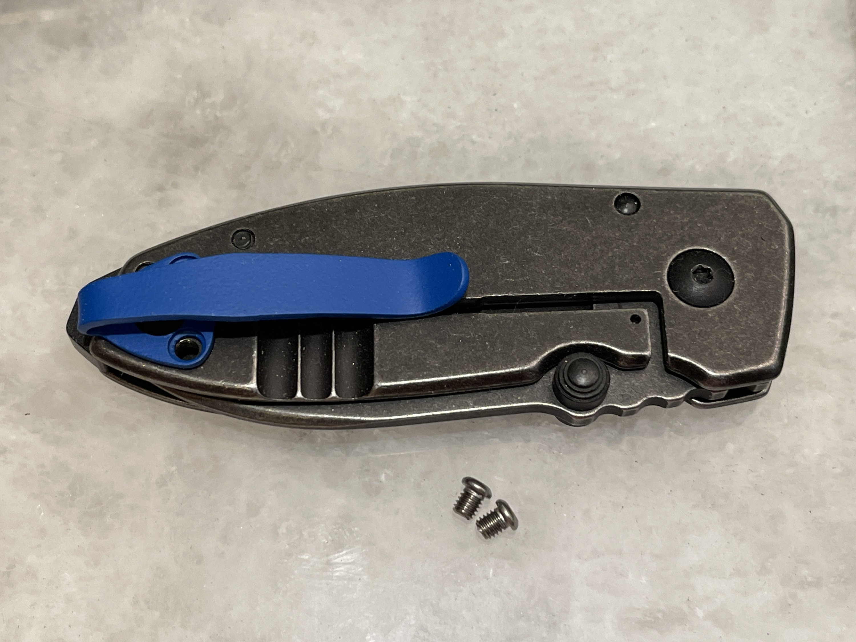 Matte Blue Titanium Deep Carry Pocket Clip for CRKT SQUID - Etsy