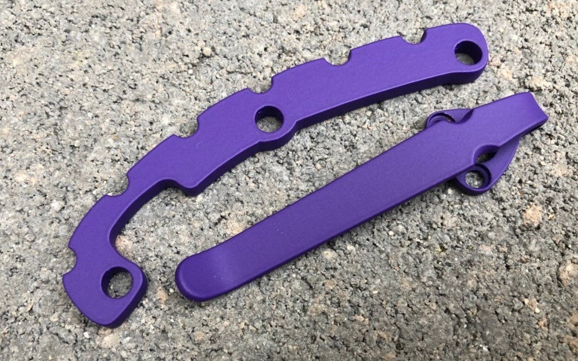 Purple Titanium Back Spacer & Deep Pocket Clip Set Made for - Etsy