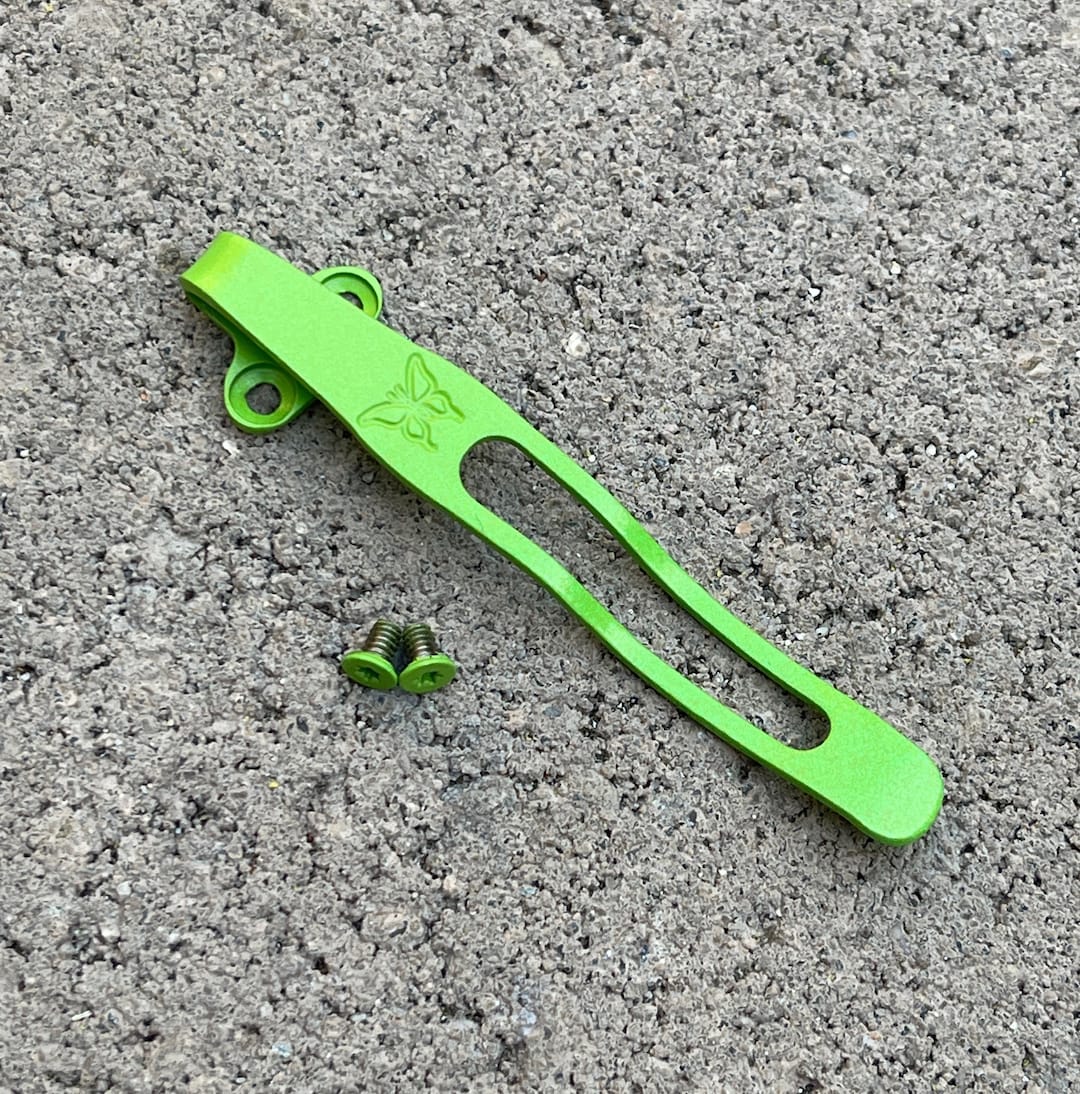 Zombie Green Titanium Deep Carry Pocket Clip for Benchmade 940 943 ...