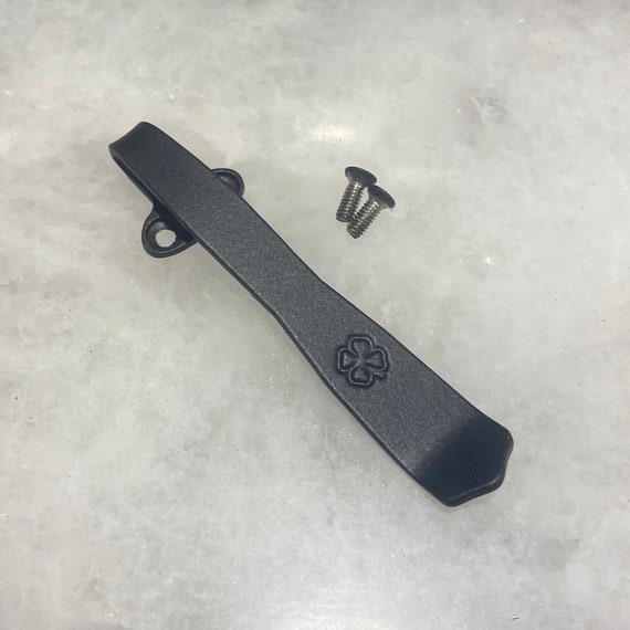 Black Titanium Clip Made for Ontario Rat 1 Knife 8848 8846 Black Titanium Clip Made for Ontario Rat 1 Knife 8848 8846