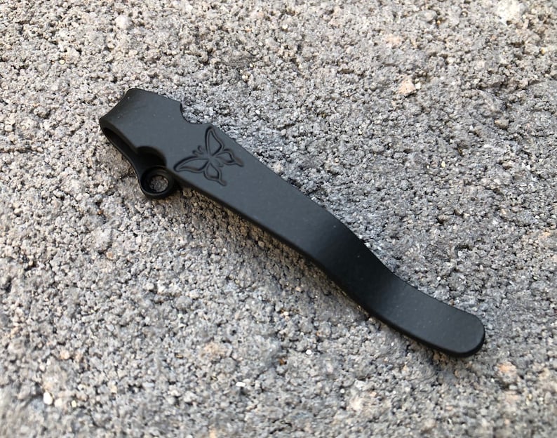 Matte Black Titanium Deep Carry Pocket Clip Made for Benchmade - Etsy
