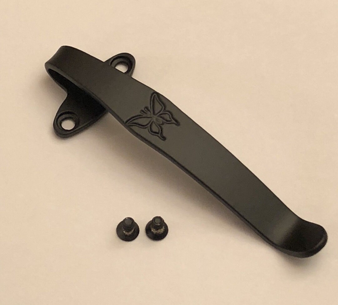 Matte Black Titanium Deep Pocket Clip for Benchmade Infidel 3300 3350 ...