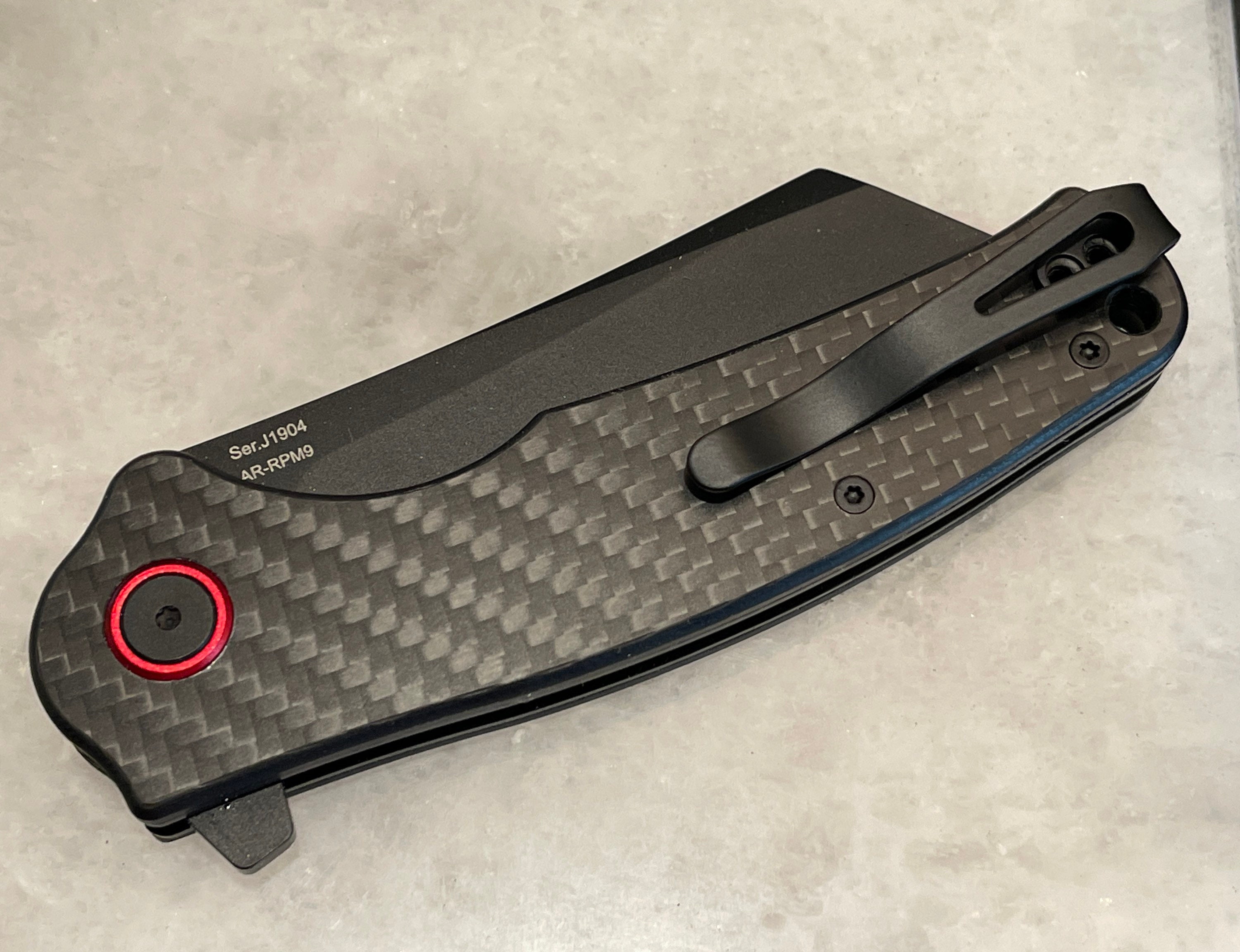 Black Titanium Deep Carry Pocket Clip for CJRB CRAG Folder - Etsy