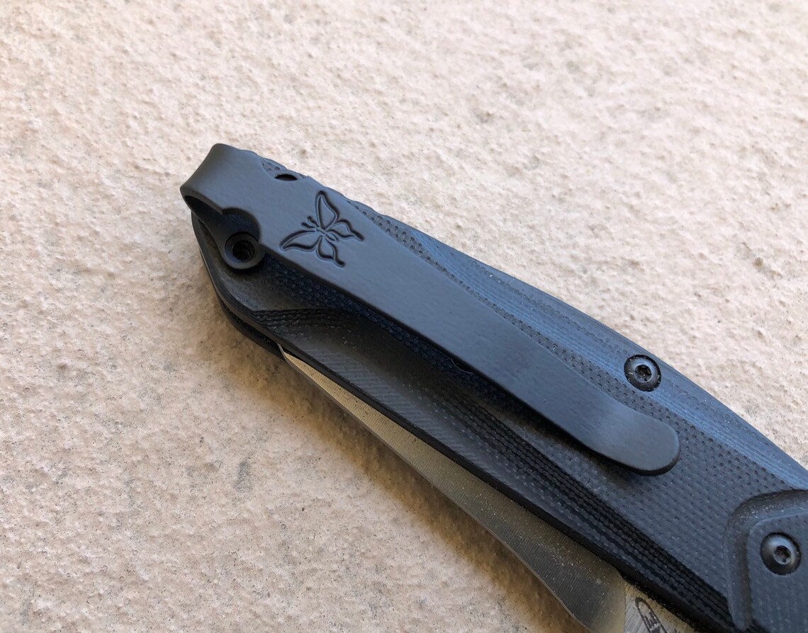 Matte Black Titanium Deep Carry Pocket Clip Made for Benchmade Osborne ...