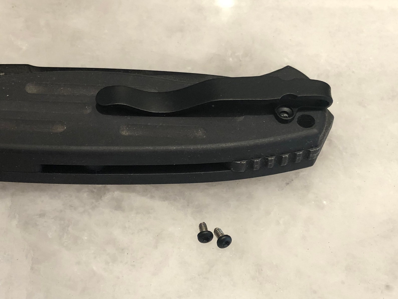 Black Titanium Deep Carry Pocket Clip Made For Benchmade AFO | Etsy