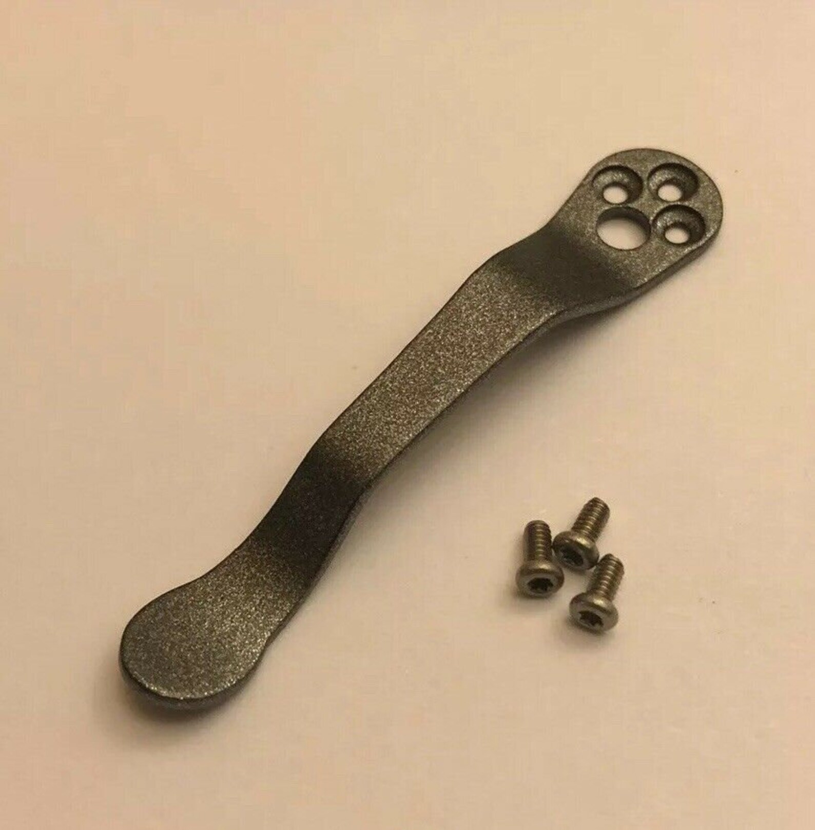 Gun Metal Gray Titanium Pocket Clip Made for Spyderco Stretch | Etsy