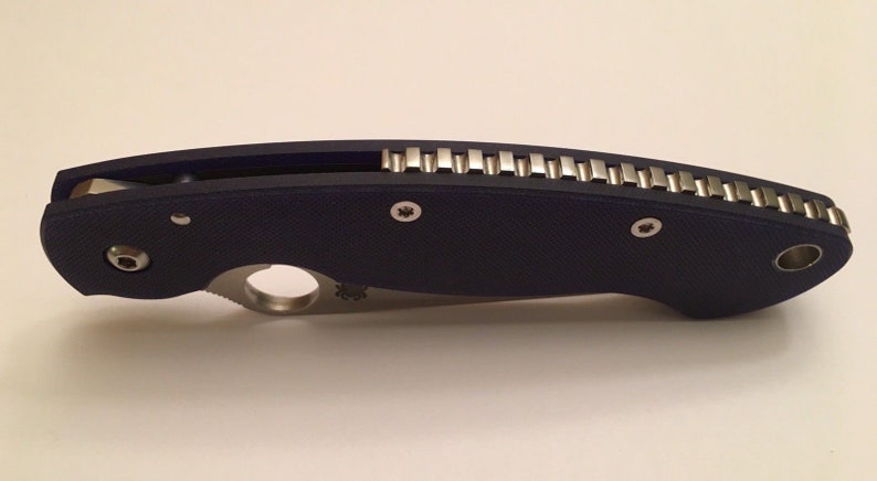 Titanium Back Spacer for Spyderco Military Folder Pocket Knife C36GP ...