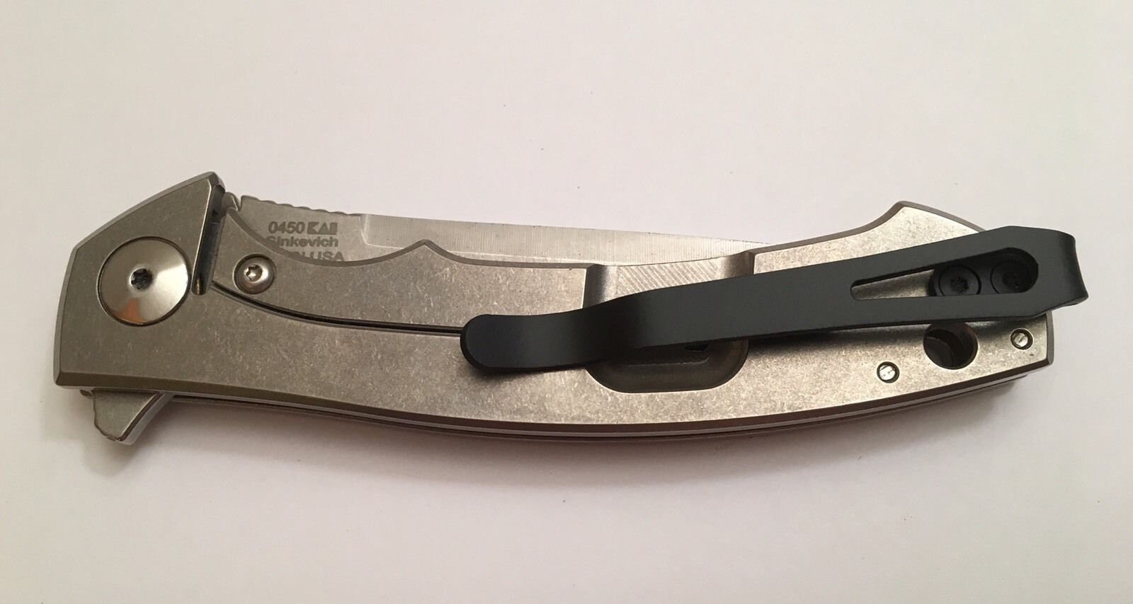 Flat Gray Titanium Deep Carry Pocket Clip for ZT450 ZT0450 Zero ...