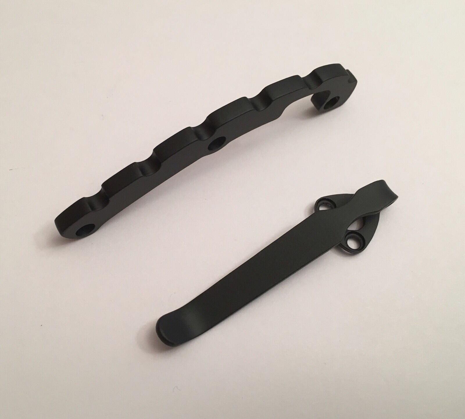 Black Titanium Back Spacer & Pocket Clip Set for Spyderco - Etsy
