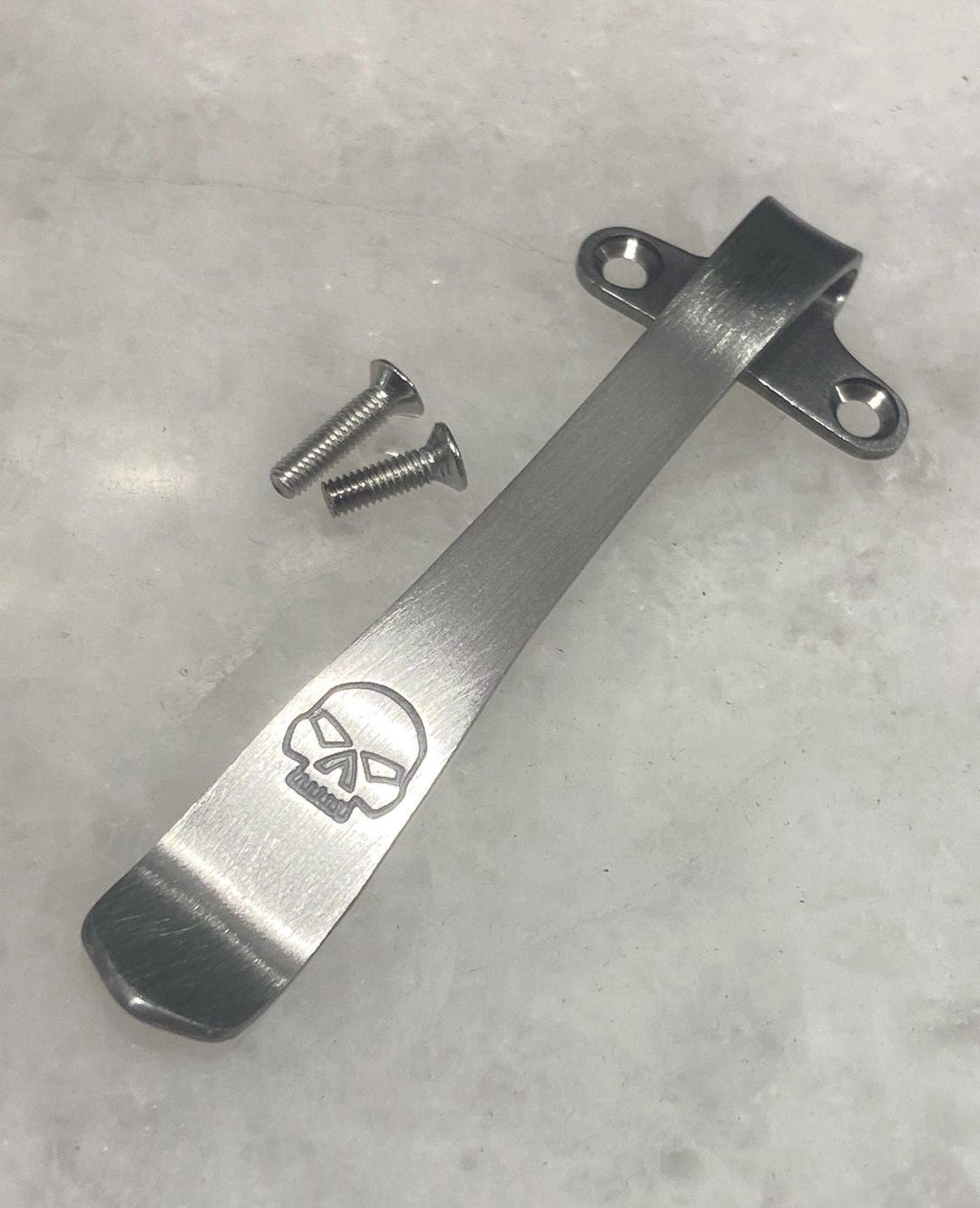 Satin Titanium Deep Carry Pocket Clip for Cold Steel AD10 Knife AD-10 ...