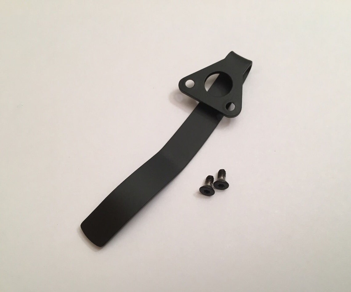 Black Titanium Back Spacer and Pocket Clip for Spyderco - Etsy