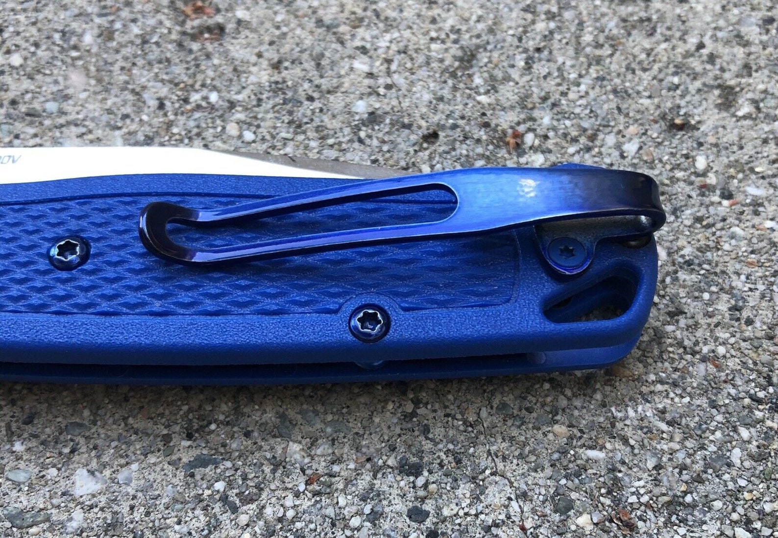 Blue Titanium Deep Carry Pocket Clip Made for Benchmade Bugout | Etsy