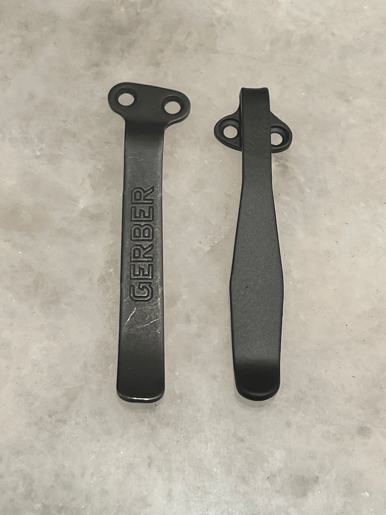 Black Titanium Deep Carry Pocket Clip for Gerber Fastball Folder Knife ...