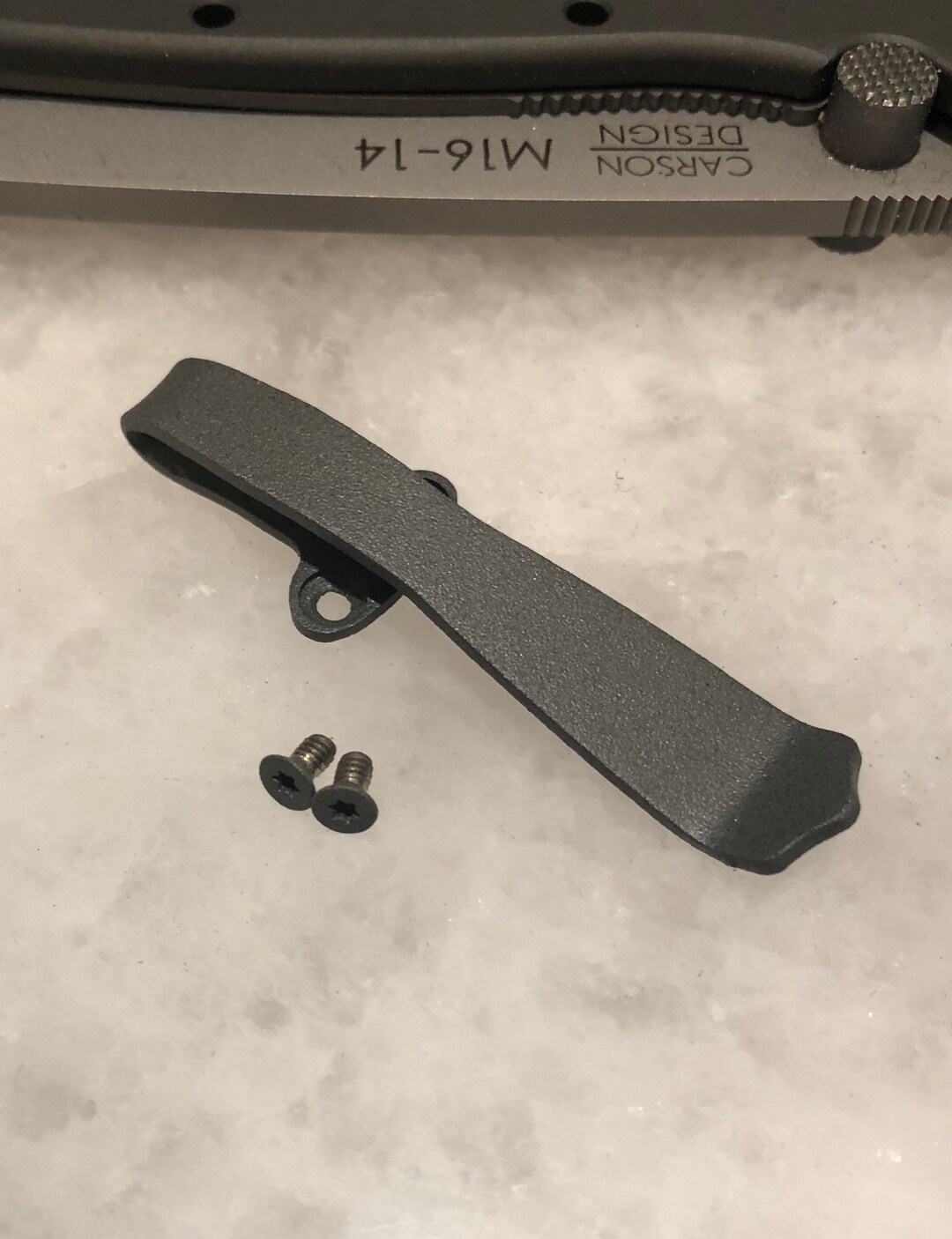 Gray Titanium Deep Carry Pocket Clip for CRKT M16-14 M16-04 M16-03 ...