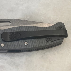 Matte Black Titanium Deep Carry Pocket Clip for Demko AD20.5 Knife With ...