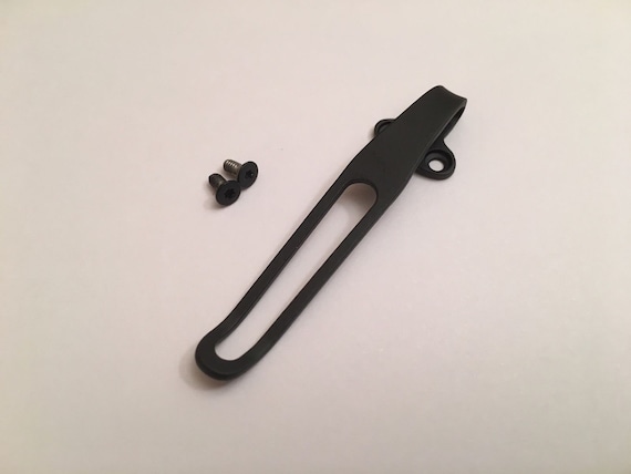 Black Titanium Pocket Clip Made for Benchmade Mini Barrage | Etsy