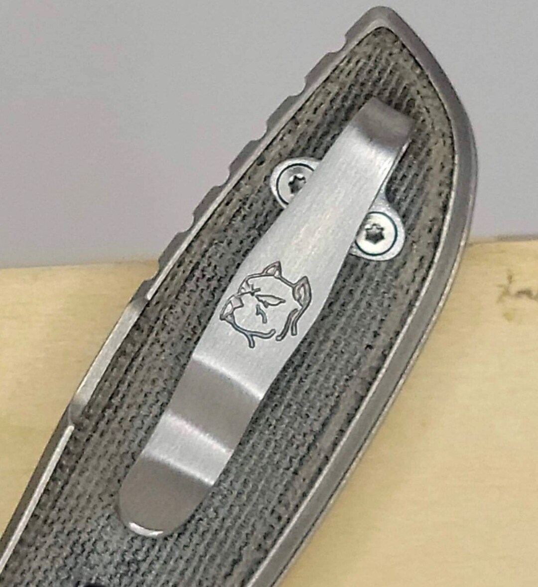 Satin Titanium Deep Carry Pocket Clip for Zero Tolerance ZT0640 ZT640 ...