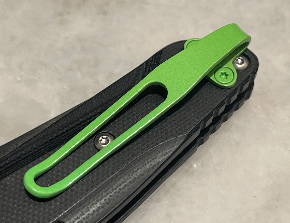 Zombie Green Titanium Deep Carry Pocket Clip for Benchmade 940 - Etsy