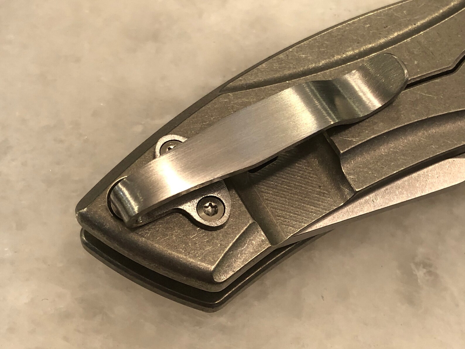 Satin Titanium Deep Pocket Clip for Zero Tolerance ZT Knife - Etsy