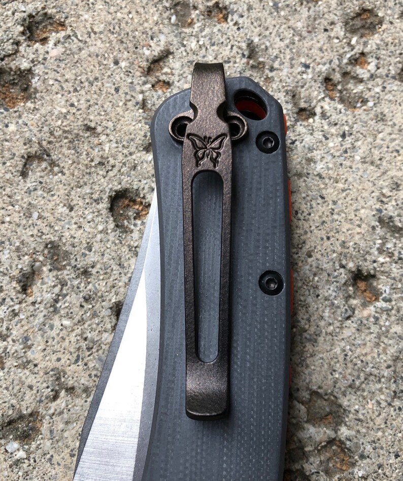Dark Bronzetitanium Deep Carry Pocket Clip Made for Benchmade | Etsy