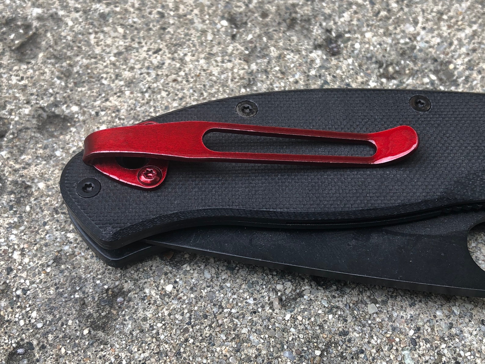 Red Titanium Deep Carry Clip for Spyderco Tenacious - Etsy
