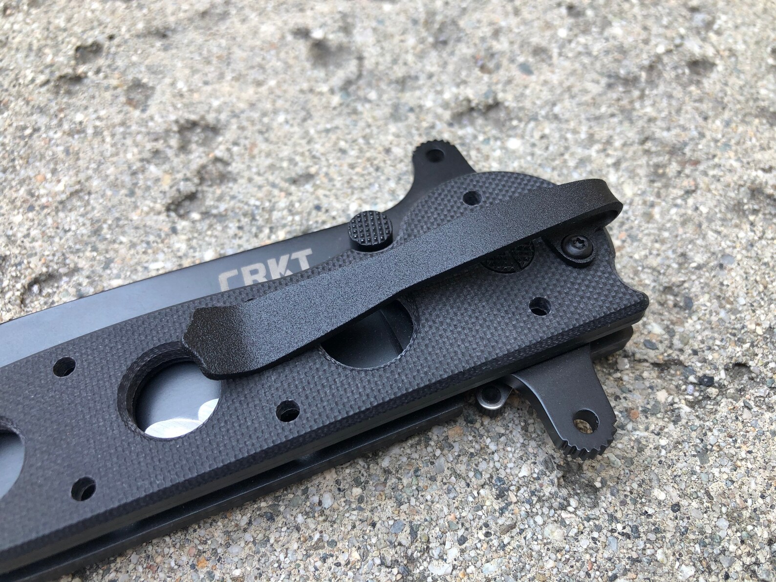 Black Titanium Deep Carry Pocket Clip for CRKT G10 Folding - Etsy