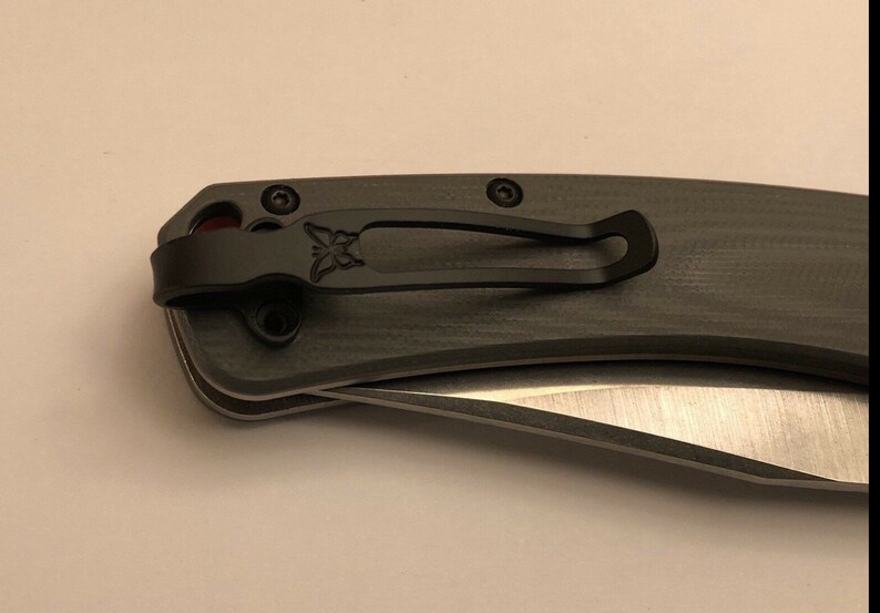 Matte Black Titanium Deep Carry Pocket Clip for Benchmade | Etsy Canada