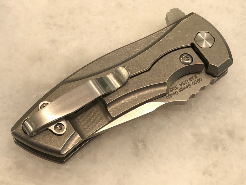 Satin Titanium Deep Pocket Clip for Zero Tolerance ZT Knife - Etsy
