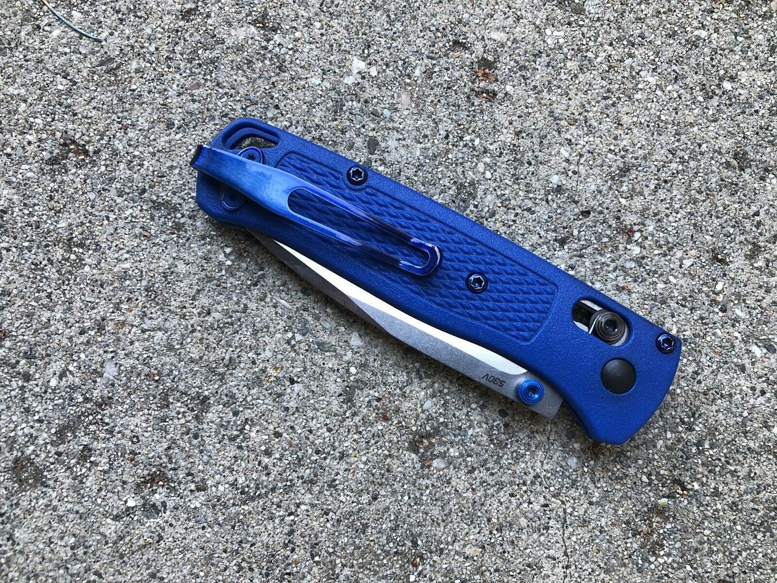 Blue Titanium Deep Carry Pocket Clip Made for Benchmade Bugout - Etsy