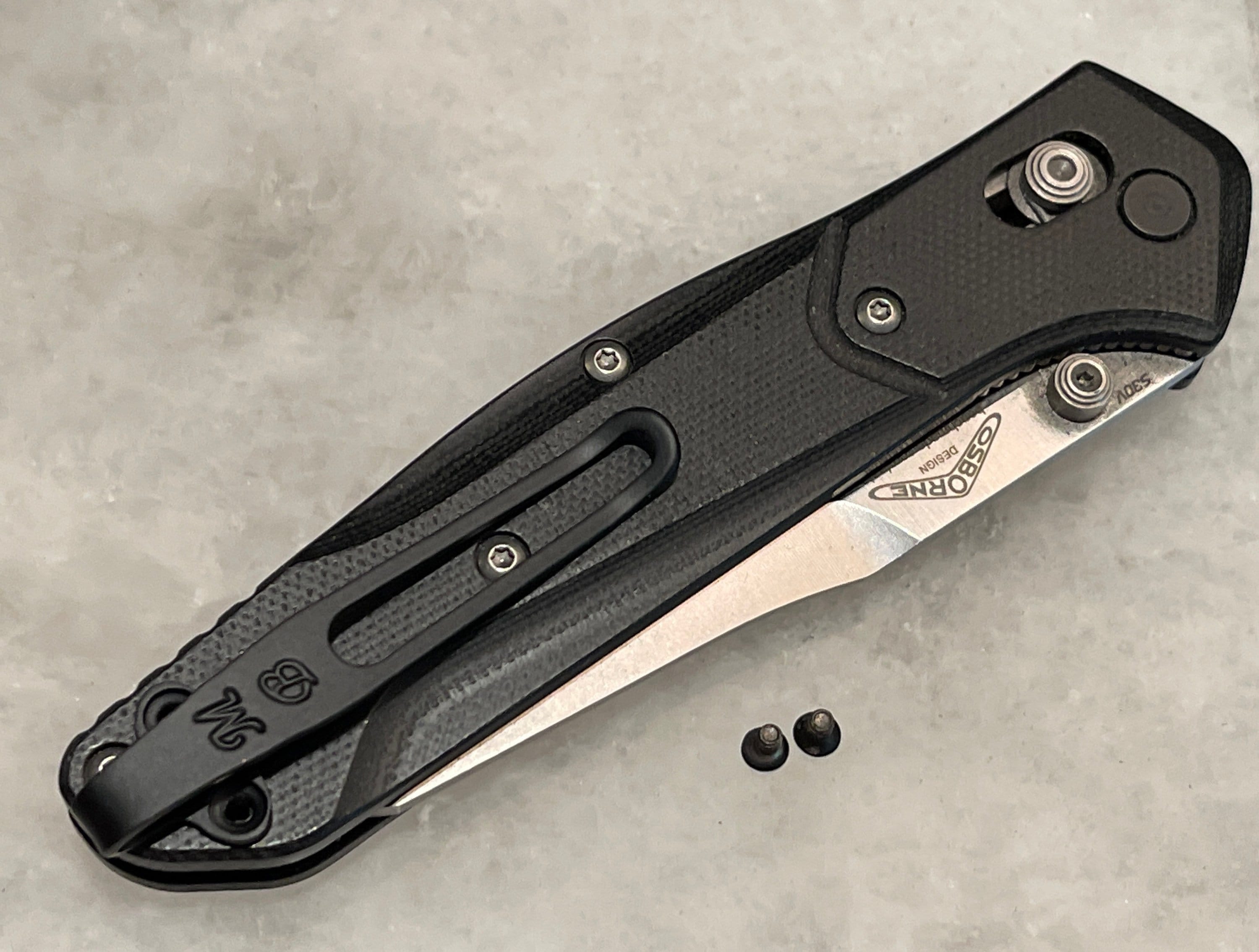 Black Titanium Deep Carry Pocket Clip for Benchmade Osborne - Etsy