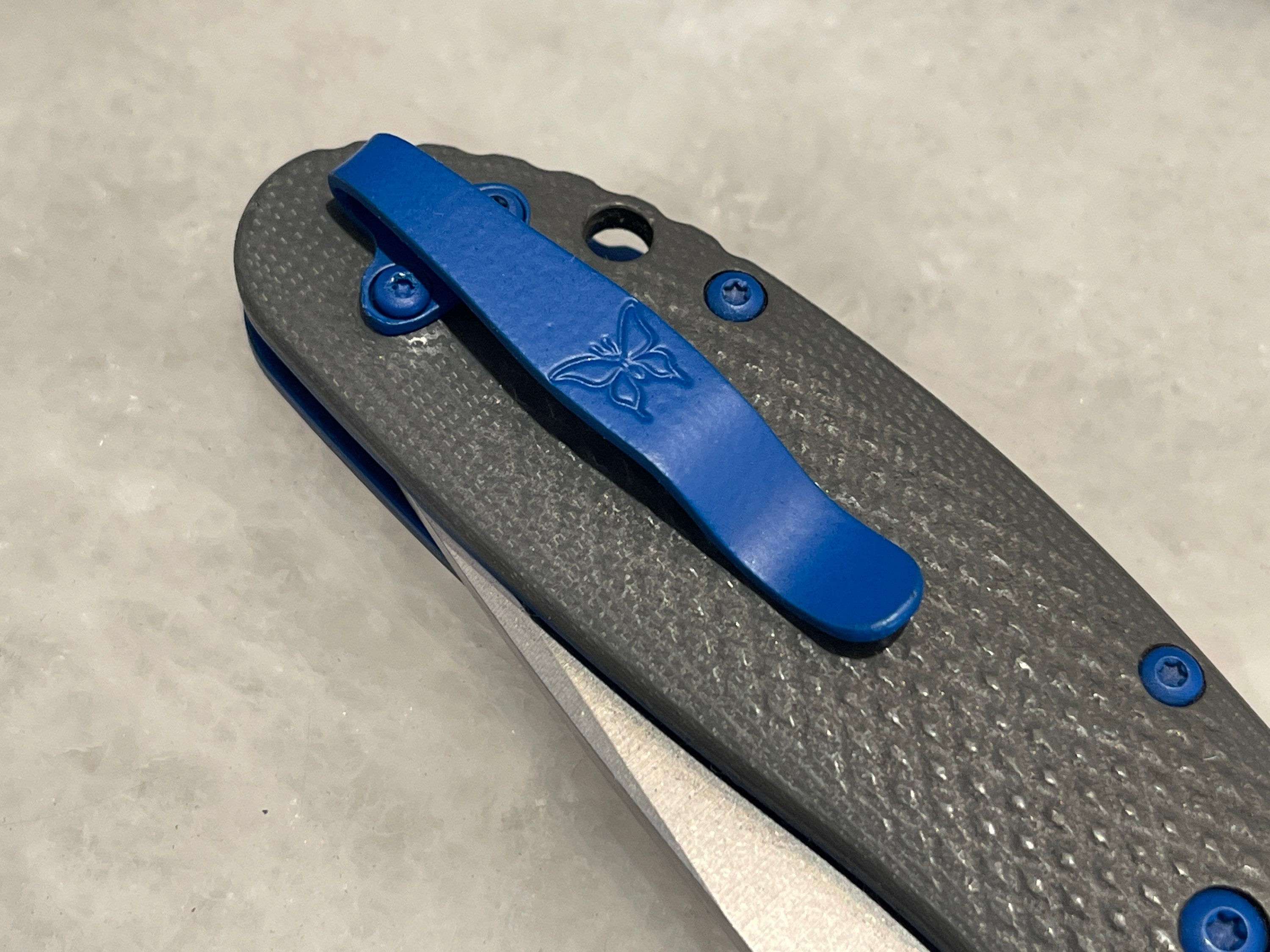 Blue Titanium Deep Carry Pocket Clip for Benchmade 551-1 - Etsy