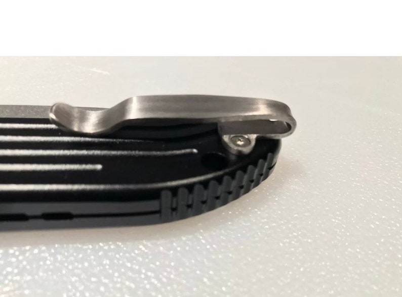 Matte Black Titanium Deep Carry Pocket Clip for Microtech LUDT 135-1 ...